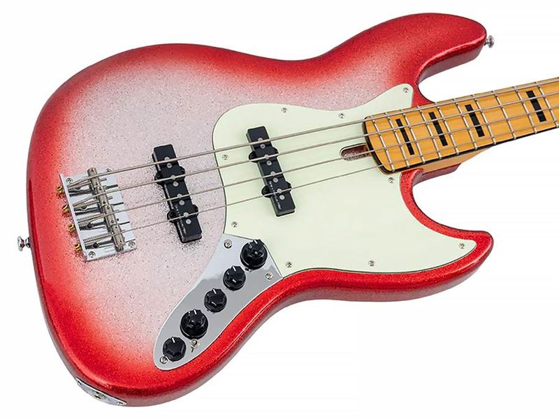Sire V7+ A4/RDS alder 4-string active bass guitar red sparkle fra Sire ...